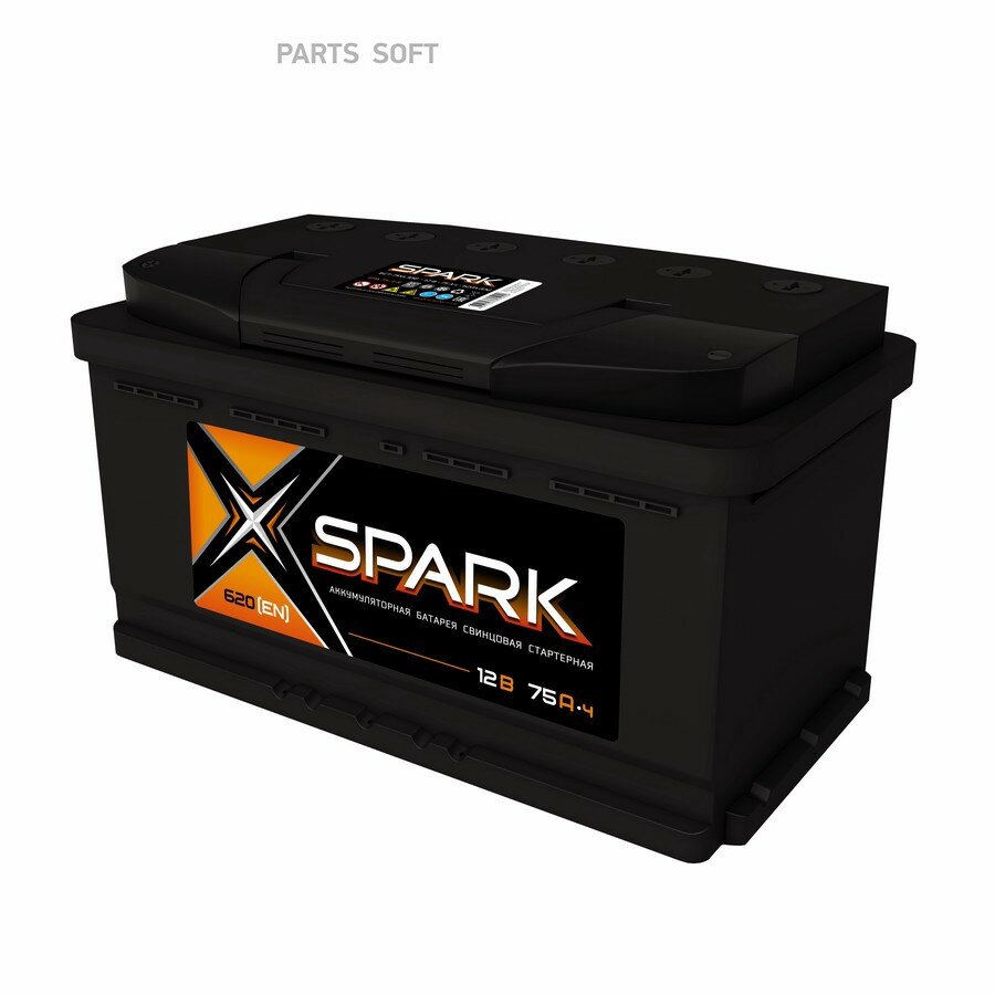 SPARK 75Ah 620A (EN) L+ (278x175x190) от официального дистрибьютора, SPARK, артикул SPA753L