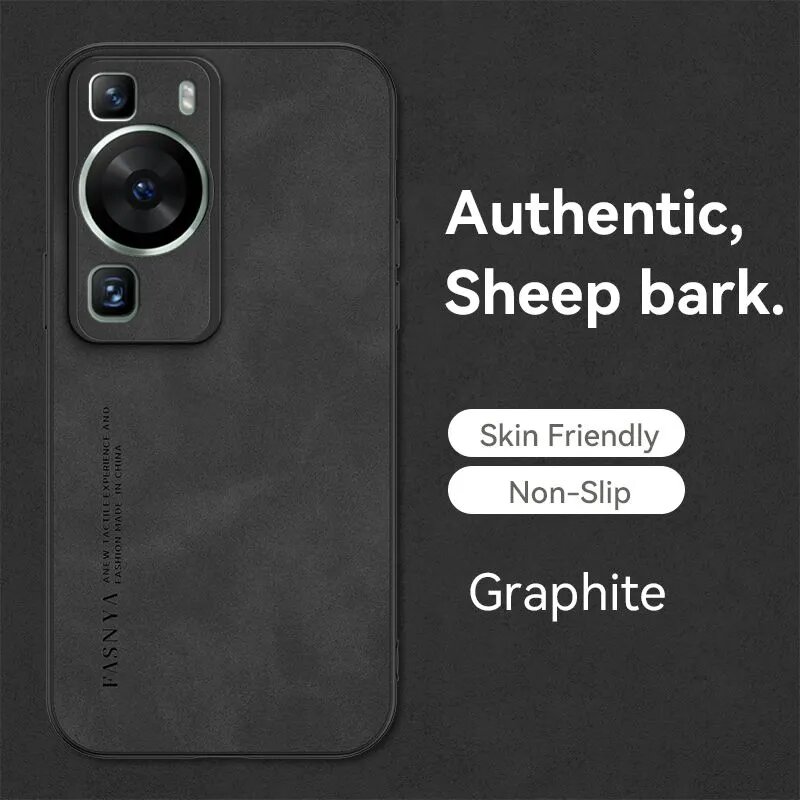 Чехол из натуральной овечьей кожи для Huawei P60 и Huawei P60 Pro (Хуавей П60 и Хуавей П60 Про)