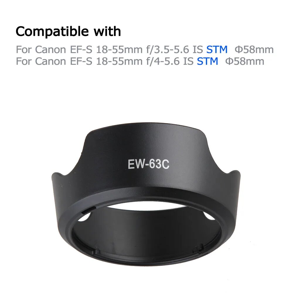 Бленда объектива EINGCA для Canon EOS 80D 90D 700D 800D 850D 200DII