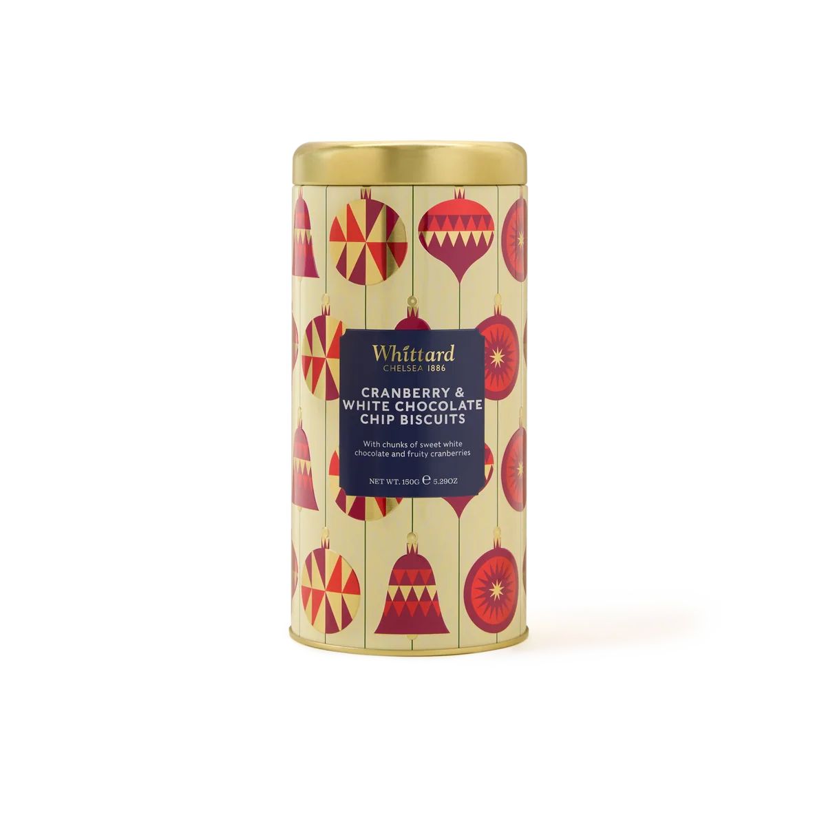 Whittard of Chelsea 1886 Печенье с клюквой и белым шоколадом Cranberry & White Chocolate Biscuits 150г