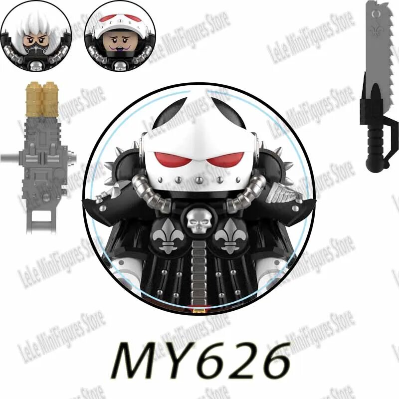 Конструкторы MY626 MY627 MY628 MY629 40k Game Series Черный, MY626