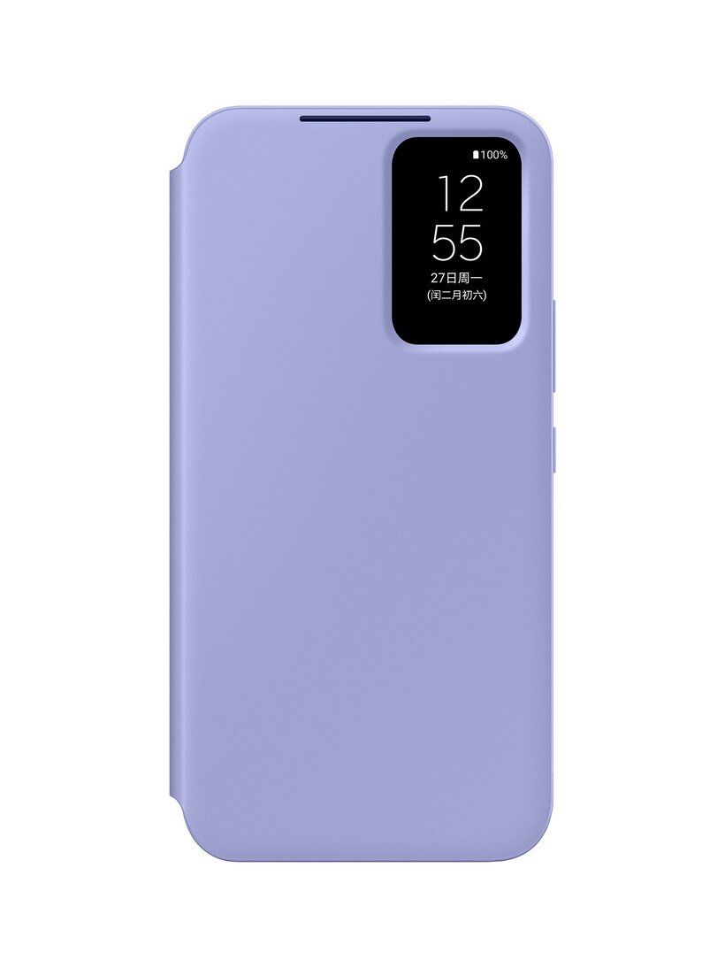 Чехол для смартфона Samsung Galaxy A54 5G с поддержкой карт памяти и интеллектуальным дисплеем — фиолетовый, артикул: EF-ZA546CVEGCN.