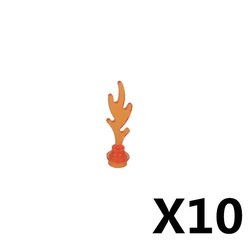 MOC Building Block Liquid Blood Pool Milk Ice Cube Snowflakes Flame Candles Fire Campfire Accessories DIY Toy Model Bricks A041