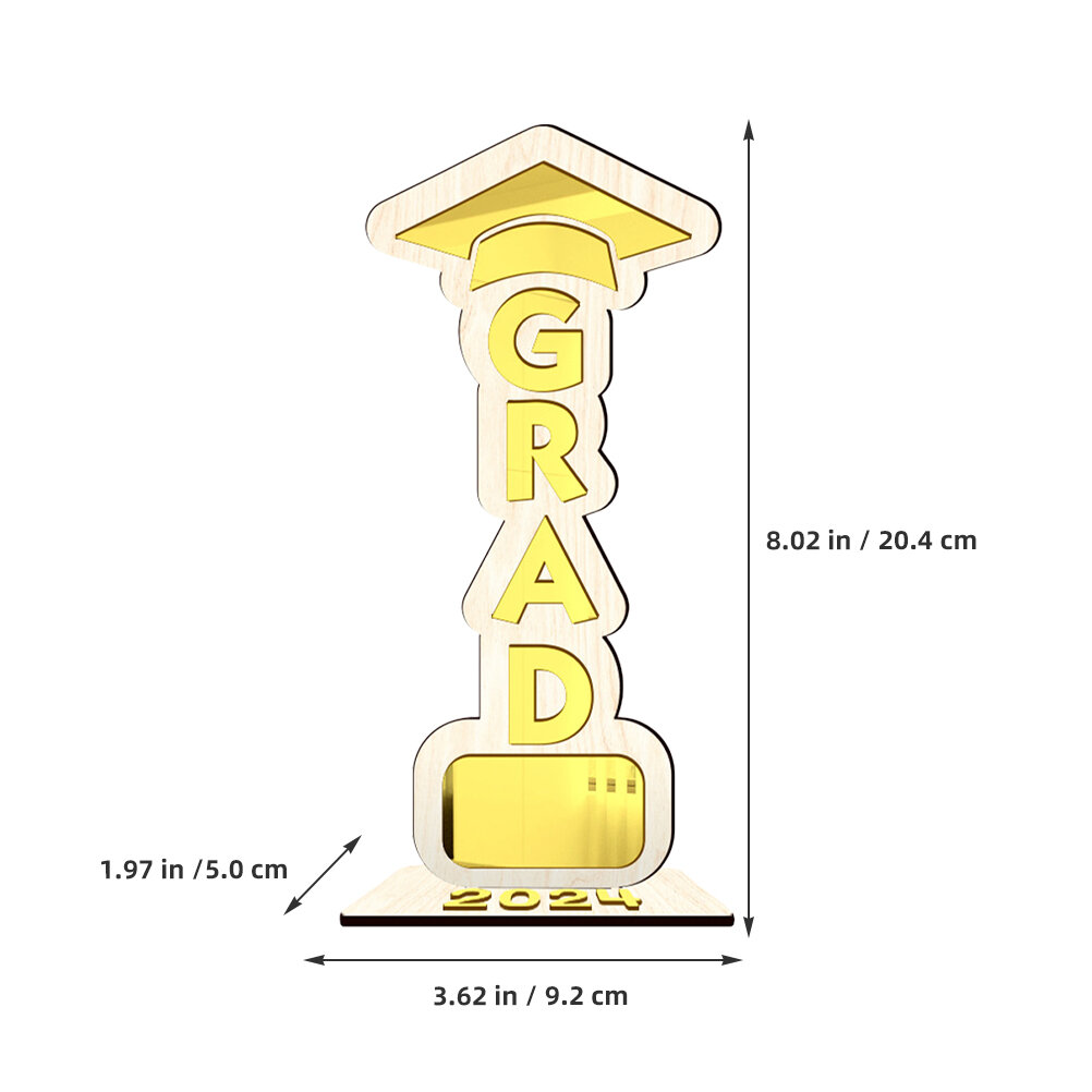 Декор Для Стола На Вручение Диплома Идеально Для Фото Golden 20.40X9.20X5.00Cm