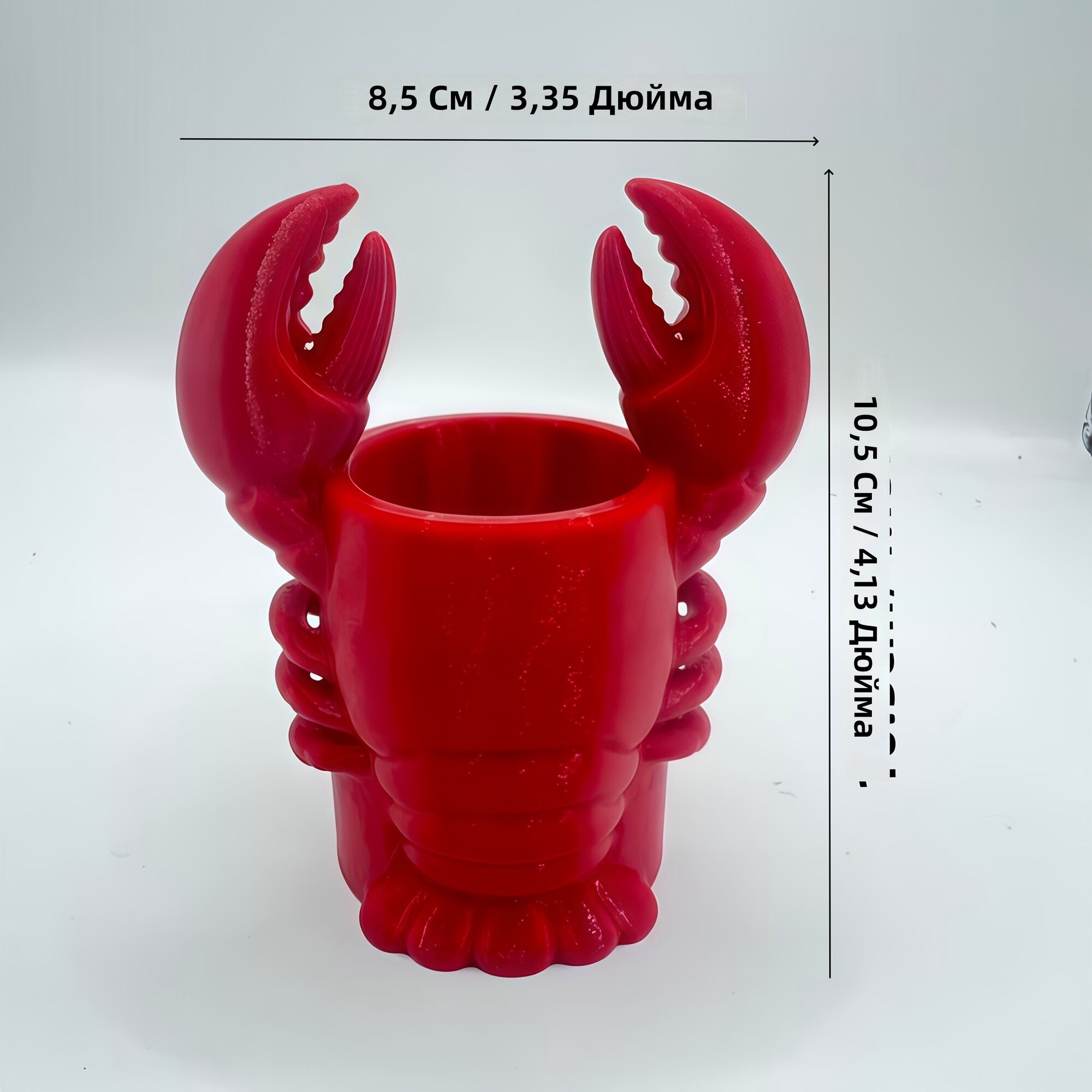 Держатель для ручек с 3D-печатью, настольный органайзер и стаканчик для канцелярии, красный