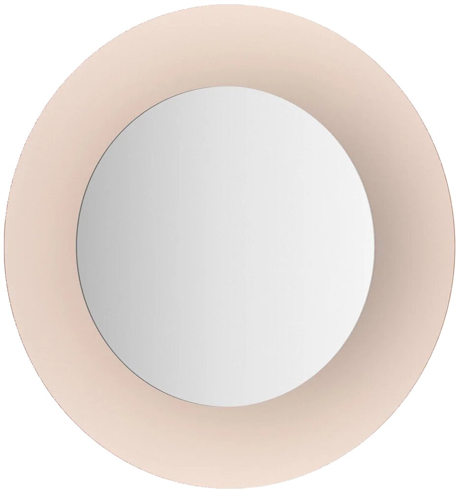 Зеркало круглое Evoform Double BY 0305 80 80 см, в бронзовой раме, в современном стиле, зеркало настенное в ванную