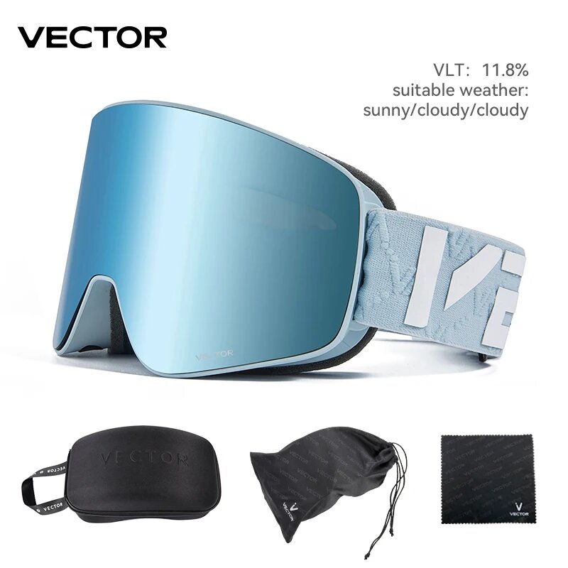 Лыжные очки VECTOR Light blue ribbon