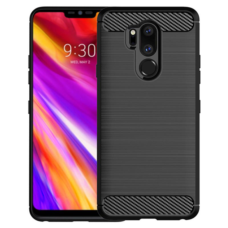 Противоударный силиконовый чехол для LG G7 Thinq G7 One, чехлы из углеродного волокна для LG G7 + Thinq LG X5 Q9 One, матовый текстурированный чехол для телефона