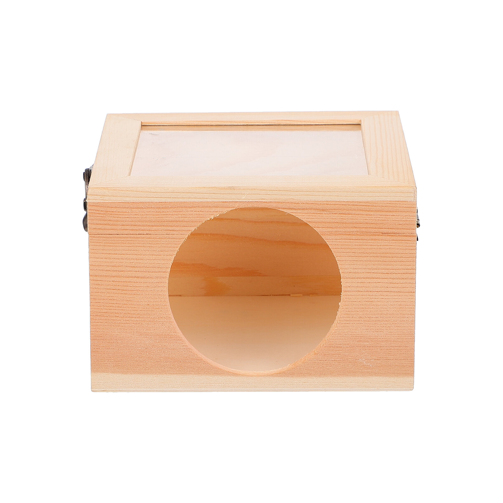 Деревянная спальня, бревенчатый домик, домик для хомяка, экологичное деревянное спальное гнездо для питомца, милое укрытие для питомца, гнездо для хомяка (квадратное деревянное гнездо L-образной формы)