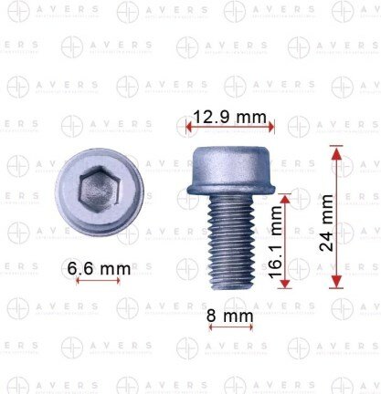Болт М 8х16 крепления двери VW, Skoda, Audi*****************