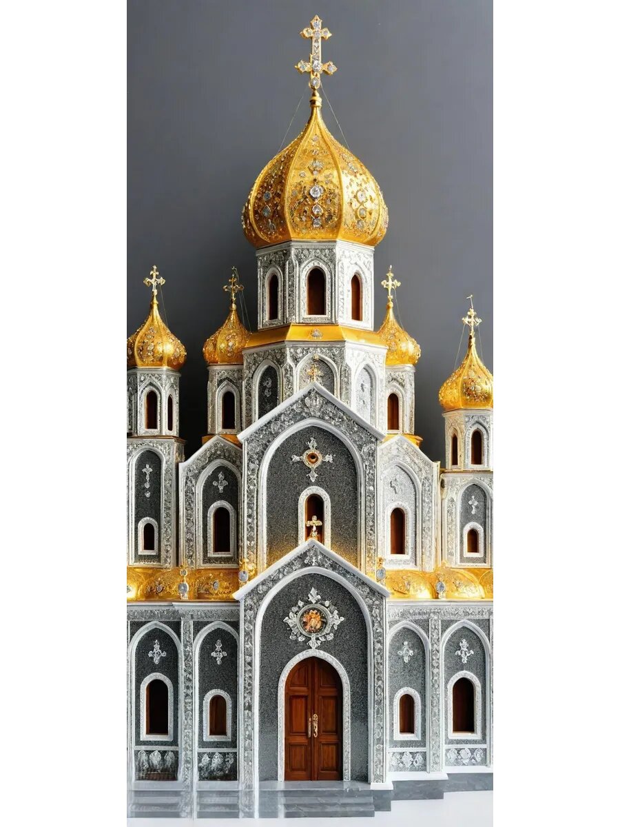 Картина по номерам на холсте Церковь 40*50 см