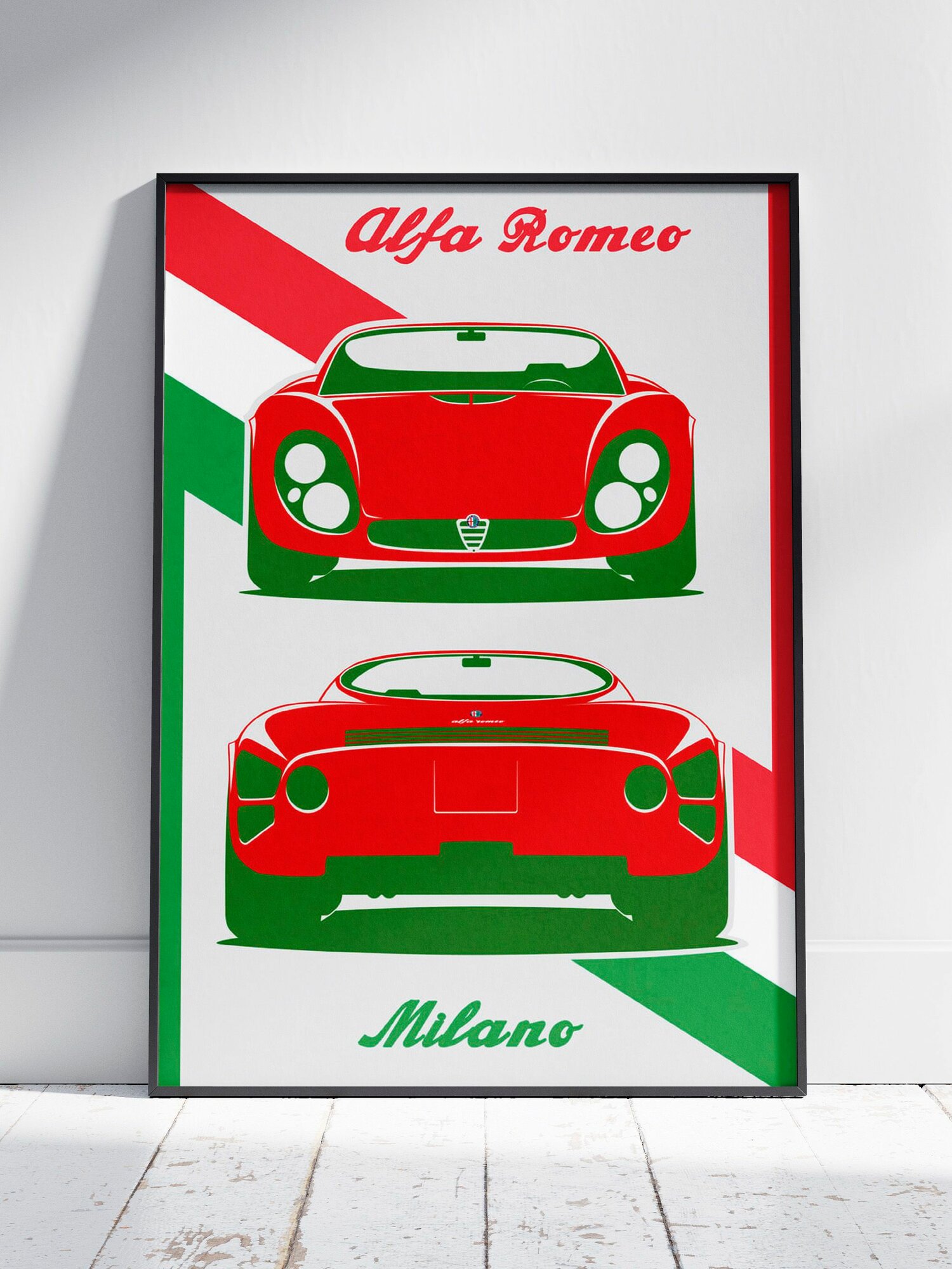 Плакат на стену для интерьера Марки Машин (Альфа Ромео - Alfa Romeo 6) - Постер по автопроизводителям формата A3 (30x42 см)