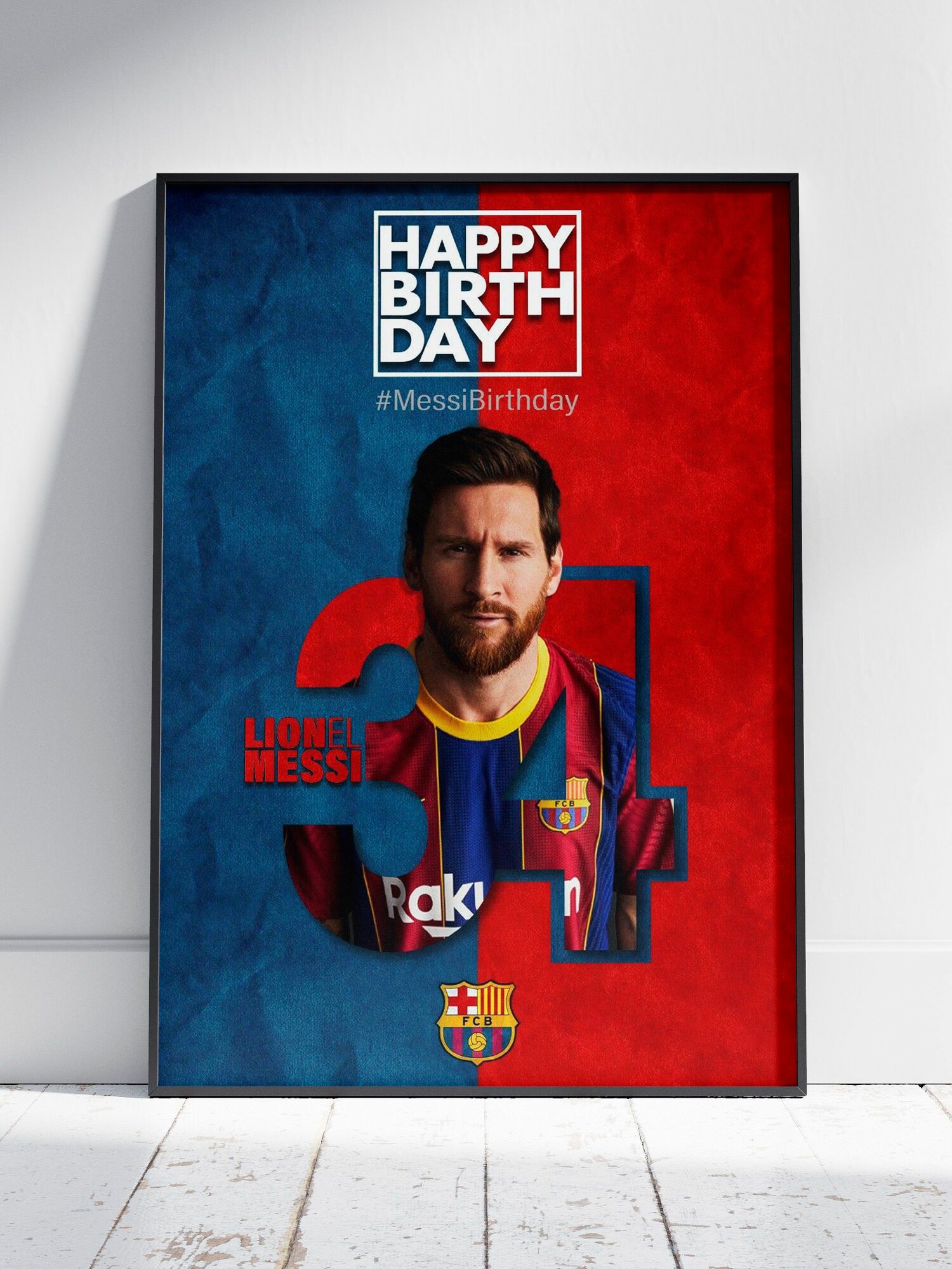 Плакат на стену для интерьера Барселона (Лионель Месси - Lionel Messi 7) - Постер по спорту и физической активности формата A4 (21x30 см)