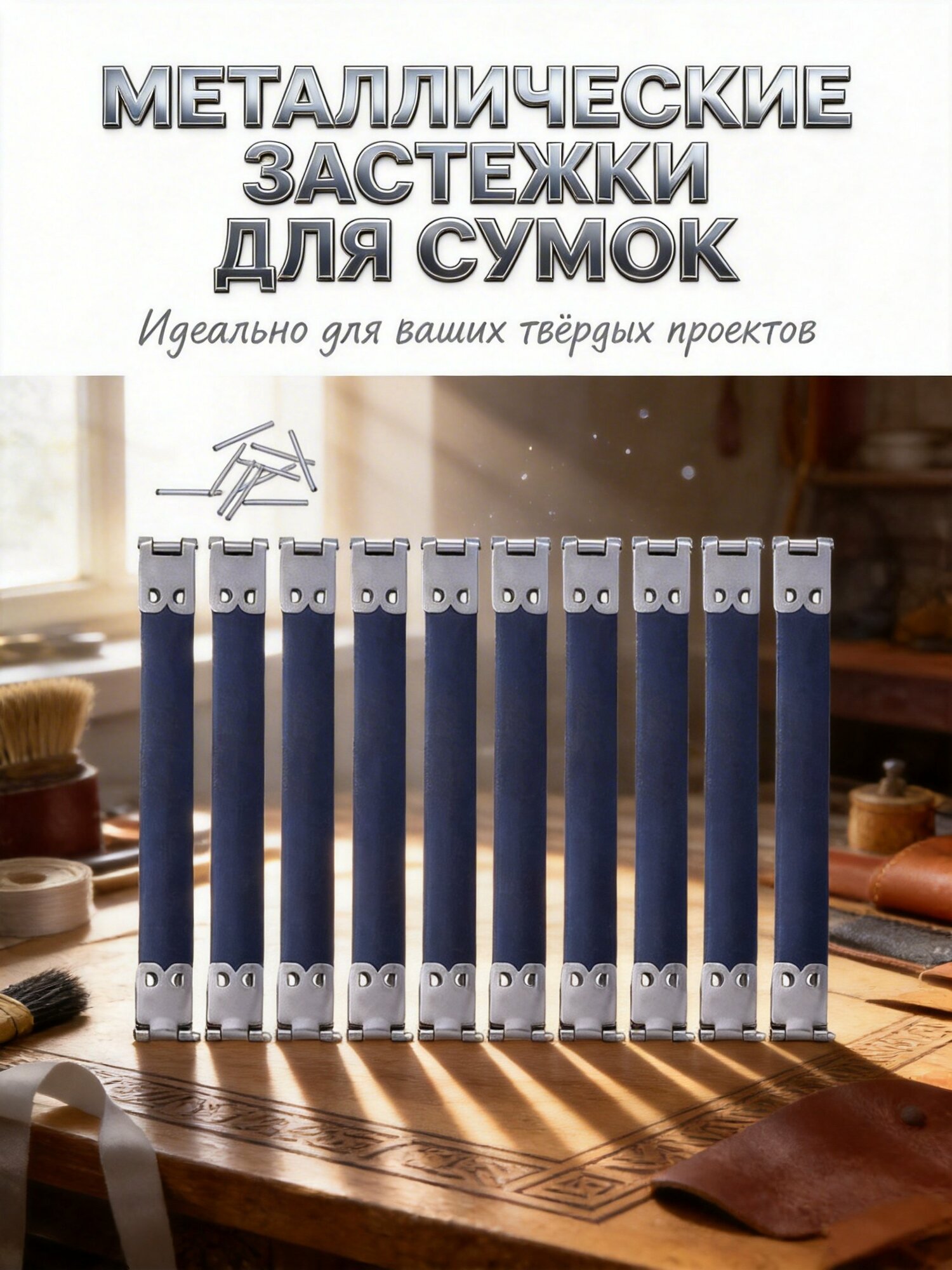 Набор 10 металлических внутренних рамок с застёжкой для сумок и кошельков, фурнитура для шитья из железного листа в винтажных тонах бронза и серебро