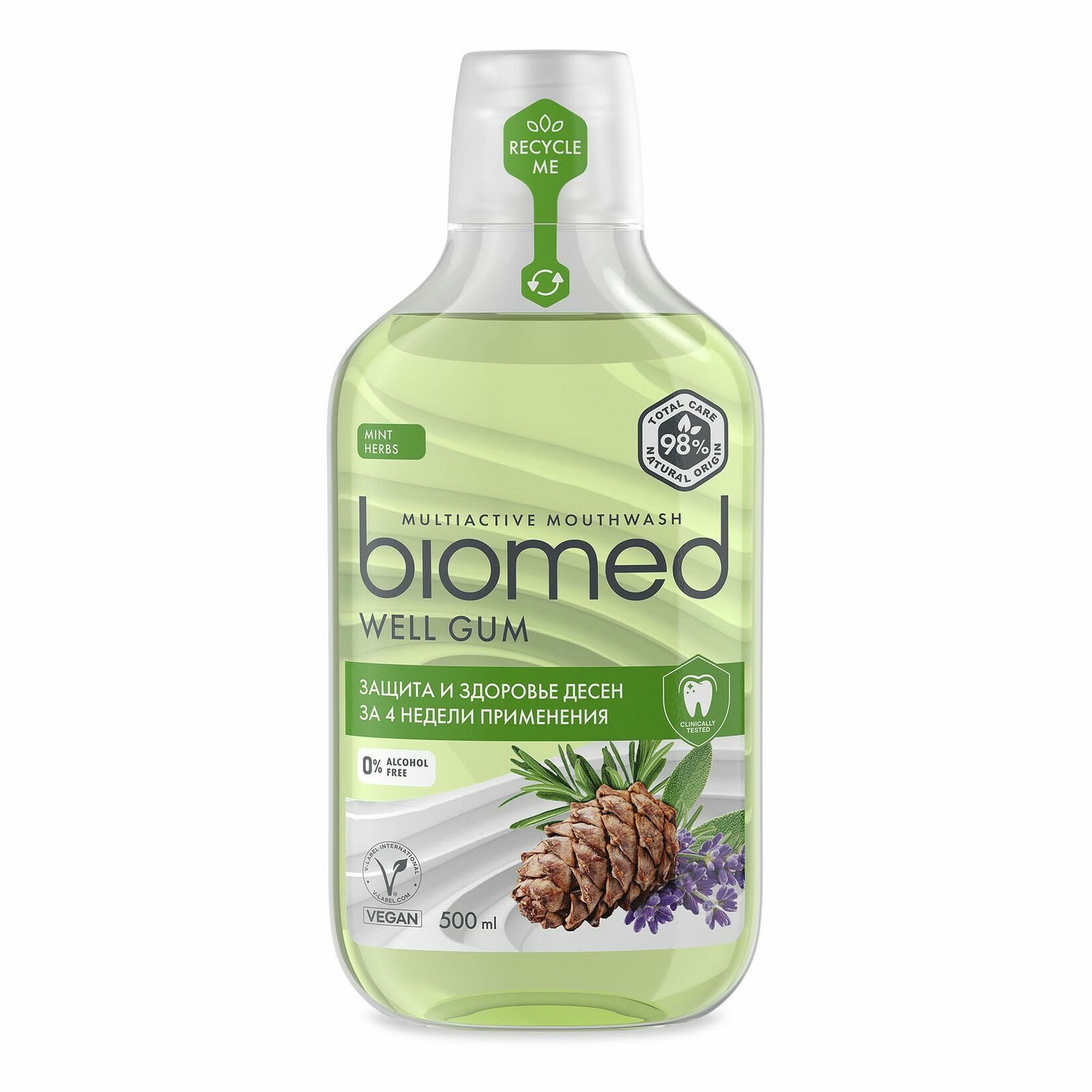 Ополаскиватель для полости рта BioMed Well Gum мята 500 мл