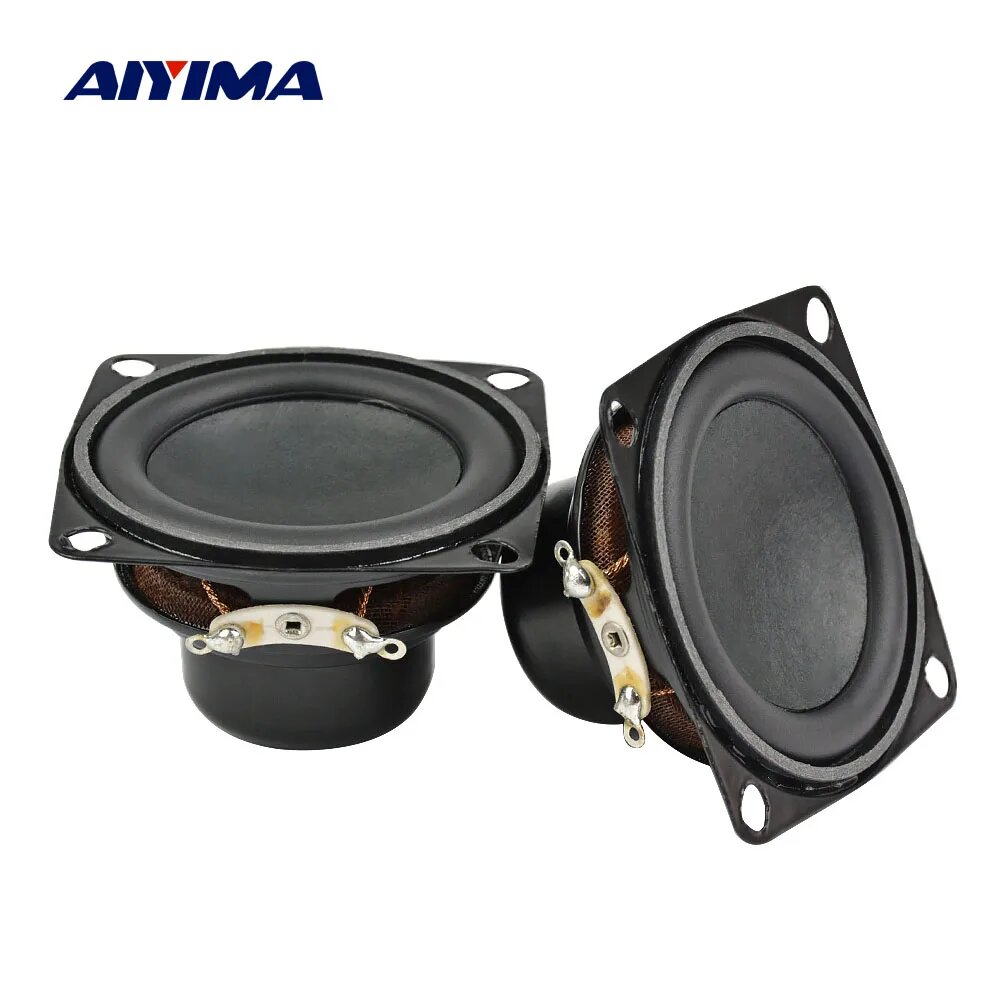 AIYIMA 2-дюймовый 4 Ом 10 Вт аудио полнодиапазонный динамик мини Bluetooth бас-динамик для мультимедийного домашнего аудио 53 мм 2 шт.