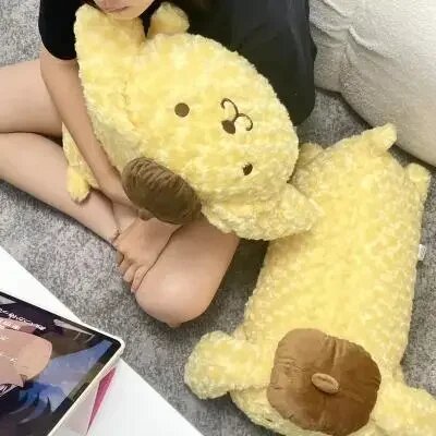 Милая кукла PomPomPurin в стиле аниме Kawaii MINISO Ins, модная, милая, мультяшная, мягкая, декоративная подушка, подарки для детей,