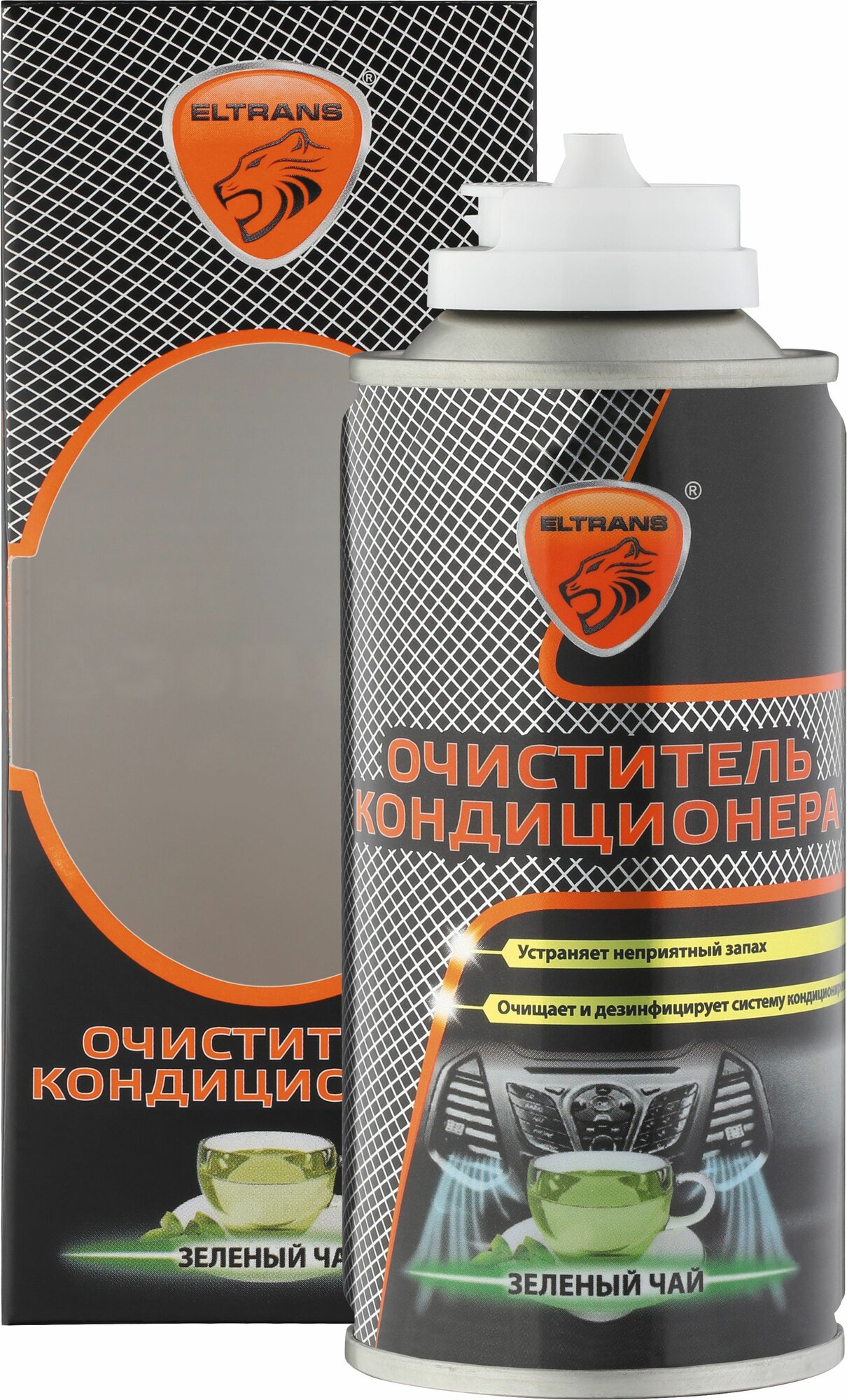 Очиститель кондиционера аэрозоль Зелёный чай (Элтранс) 210мл