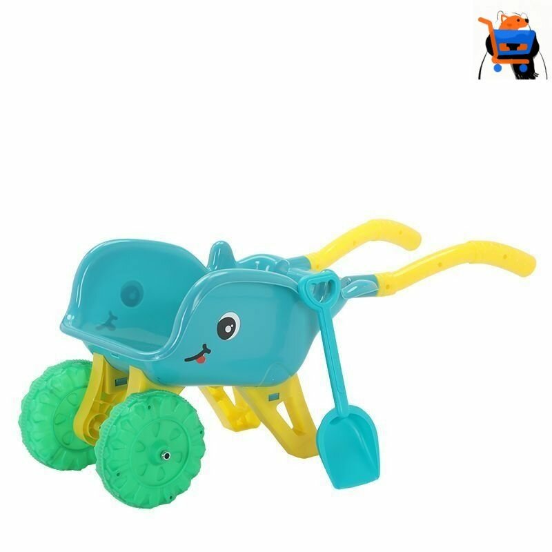 Sandbox Toy Trolley , Тачка детская садовая /набор для песочницы , Присылайте мальчиков и девочек / Случайный цвет пластиковой лопаты
