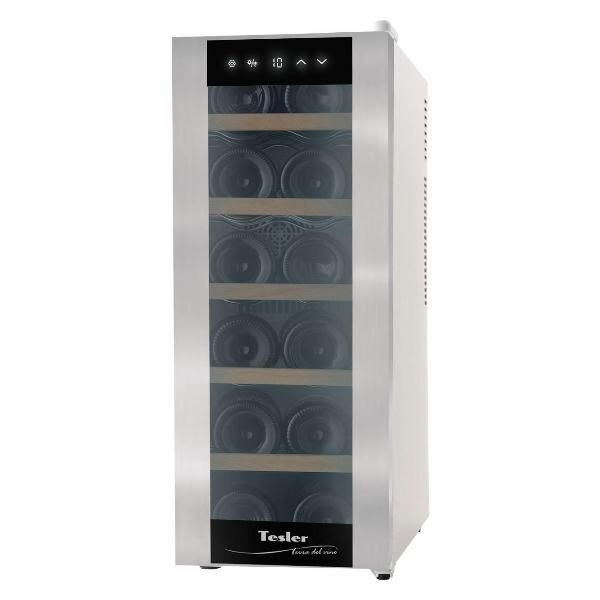 Винный шкаф Tesler WCV-125 серебристый