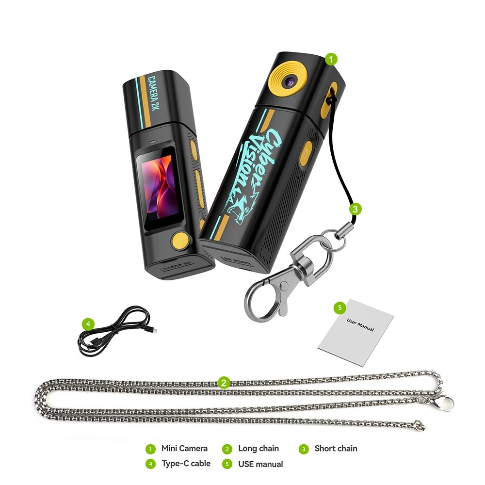EOENKK G10 Black Ретро мини-видеокамера, без карты памяти
