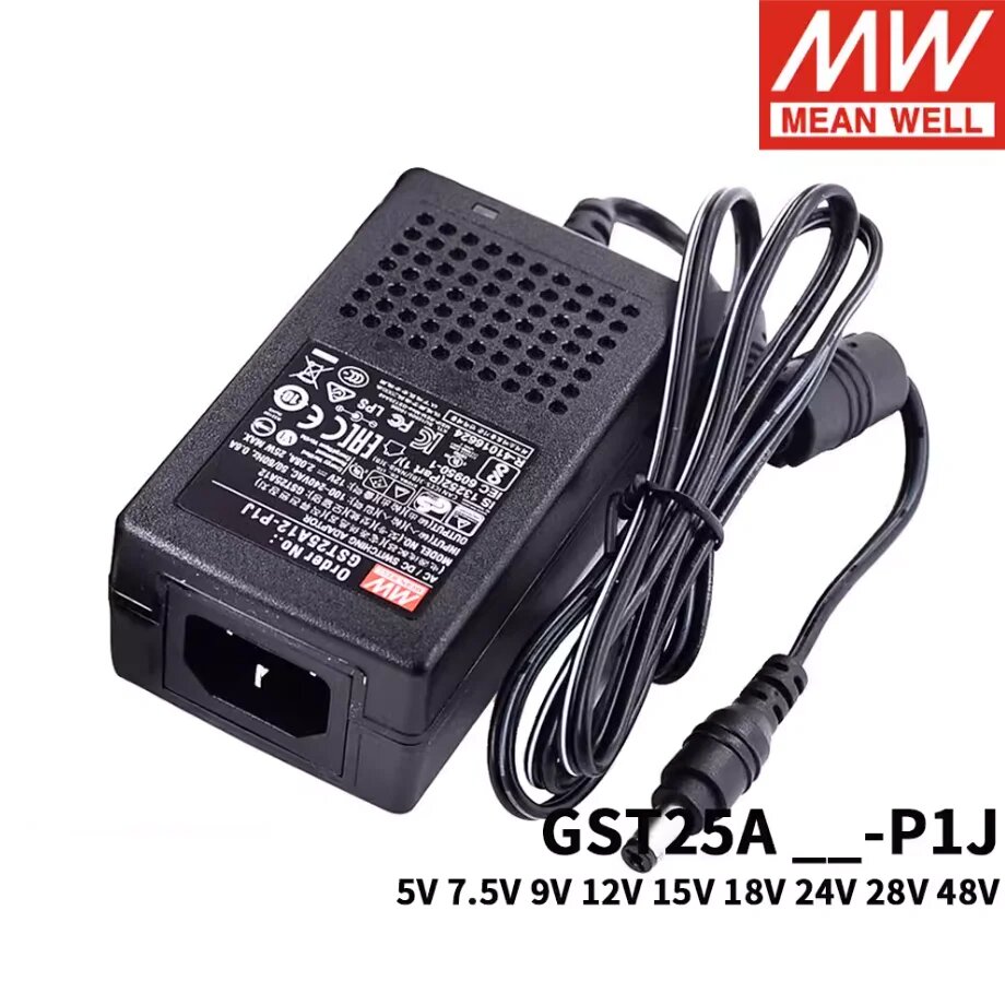 Mean Well GST25A05-P1J 5V, 25W импульсный блок питания