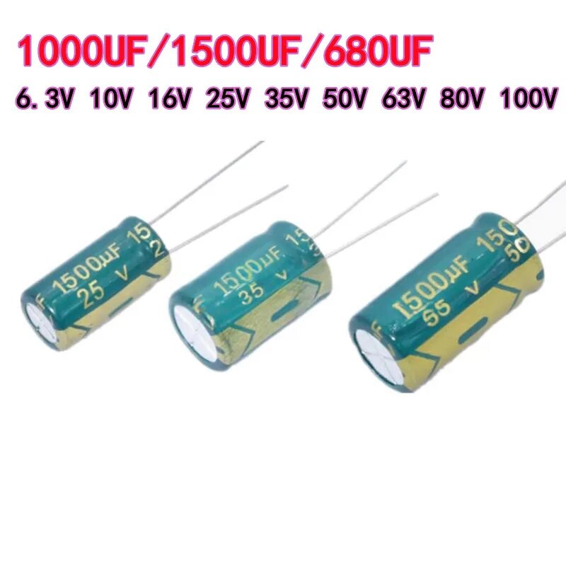 Конденсаторы электролитические 1000UF 100V 18x30мм, 20шт