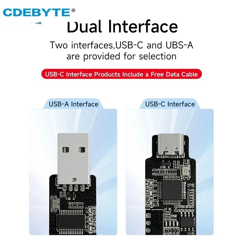 Модуль CDEBYTE CH340G USB-TTL Type-C Type-A E810-T1A5PA — фото 1