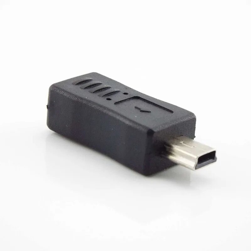 USB-адаптер Micro USB на Mini USB, черный, 5PCS