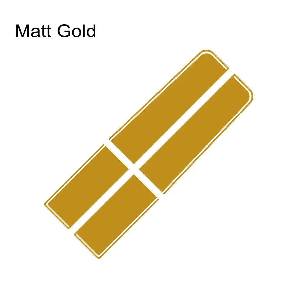 Наклейки Matt Gold на капот и заднюю дверь автомобиля