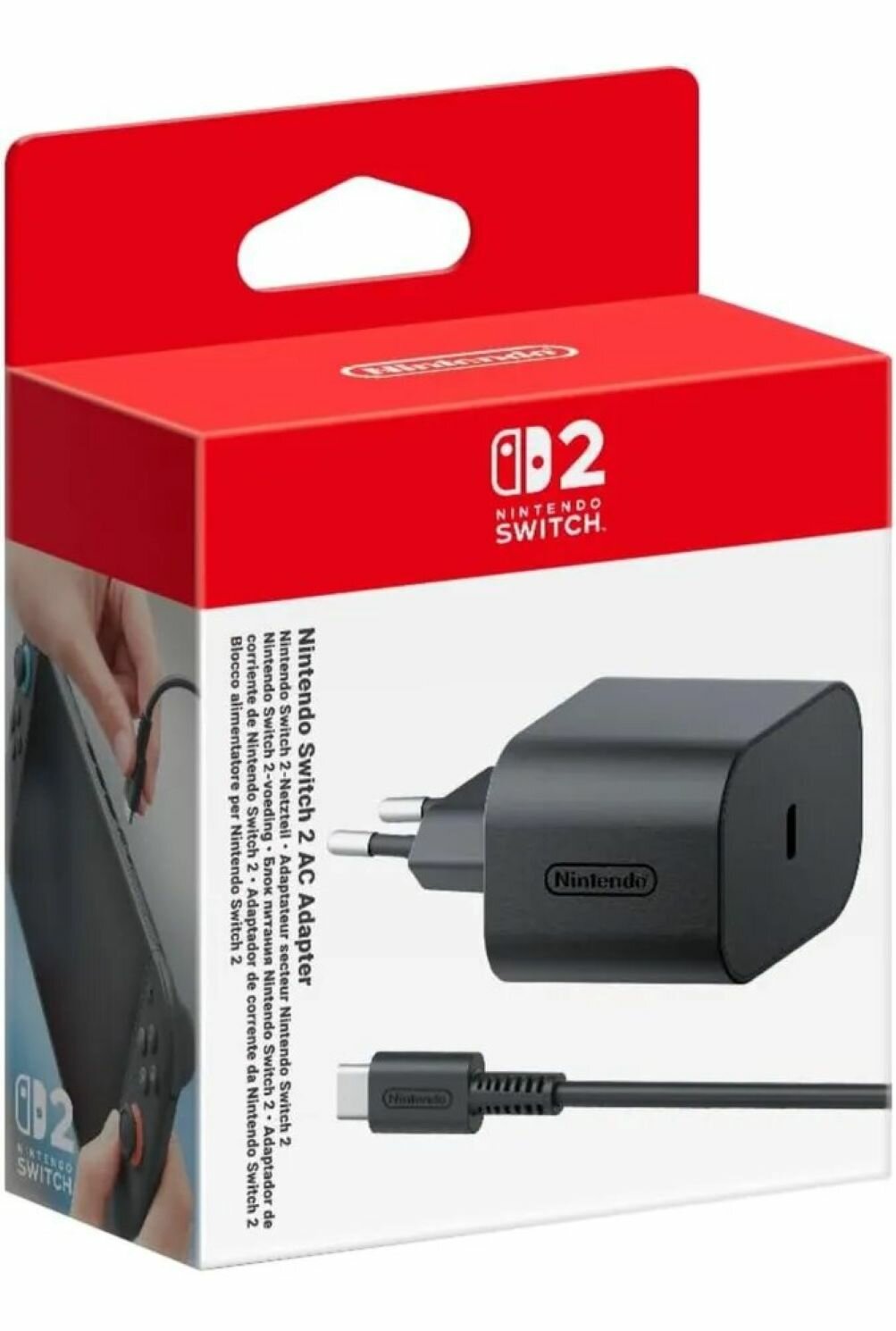 Блок питания для Nintendo Switch 2 AC Adapter / Адаптер 220 подходит для Nintendo Switch Lite OLED