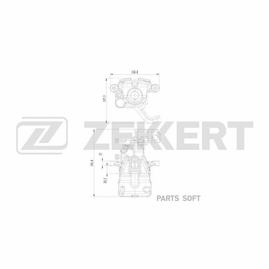 ZEKKERT BS-8352 Тормозной суппорт задний левый Honda Accord III-VII 99- ()