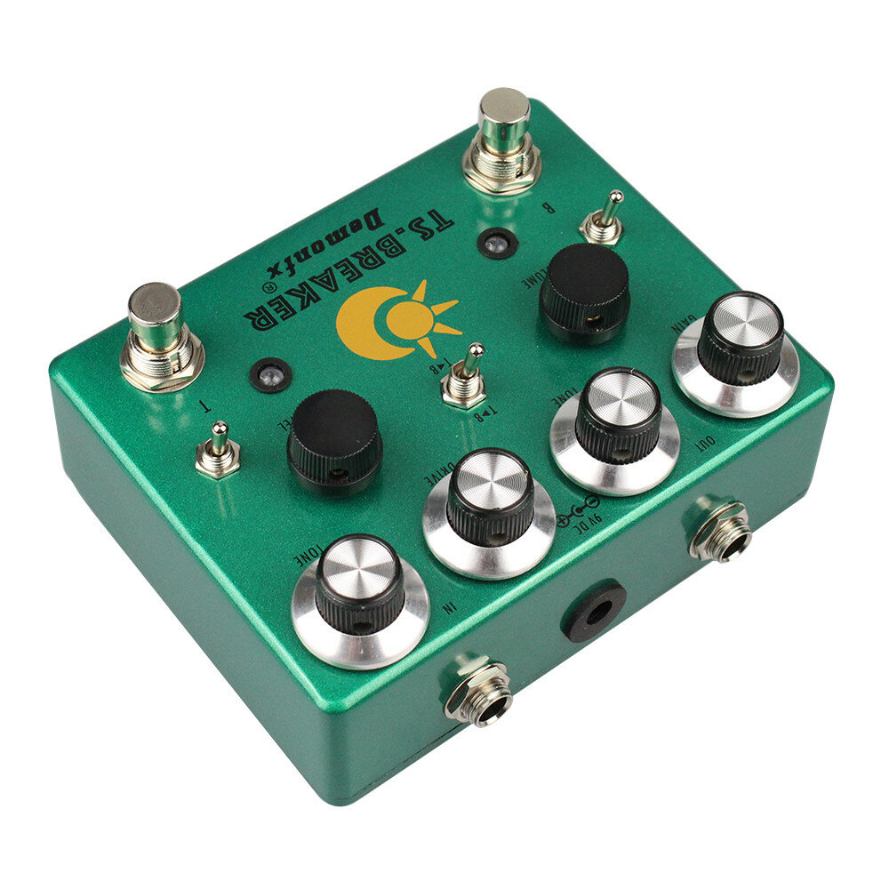 Demonfx TS.BREAKER Гитарный эффект педаль комбинированный BLUES BREAKER и TS9 в одной педаль Добавить заказ Переключить