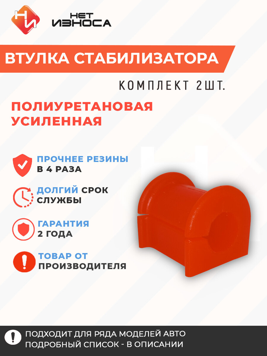 Втулка стабилизатора передней подвески ID 19 mm NB310-2 TOYOTA Prius NHW1#