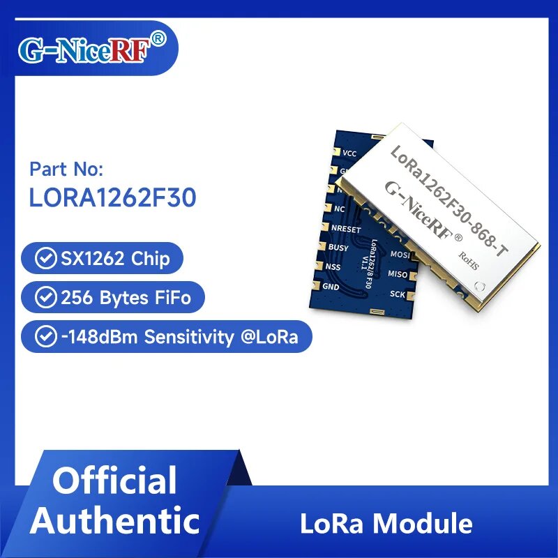 Lora модуль LORA1262F30-868, 150-960 МГц, 2 шт.