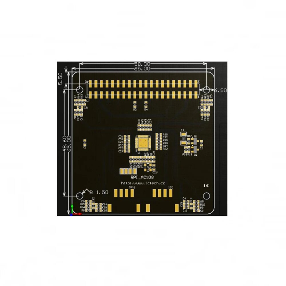 Модуль распознавания голоса ReSpeaker AC108 для Raspberry Pi