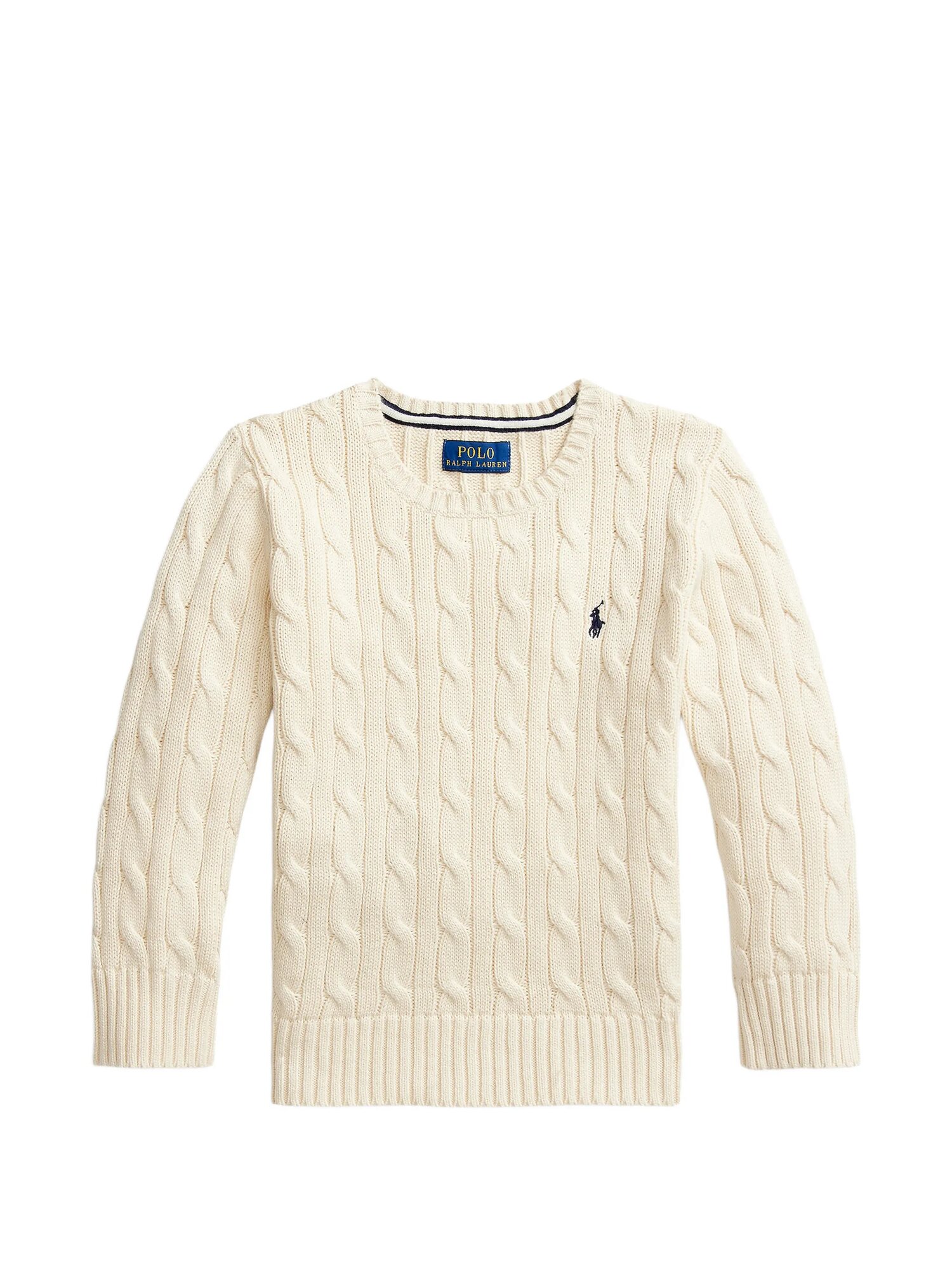 Свитер Cable-knit embroidered-logo sweater