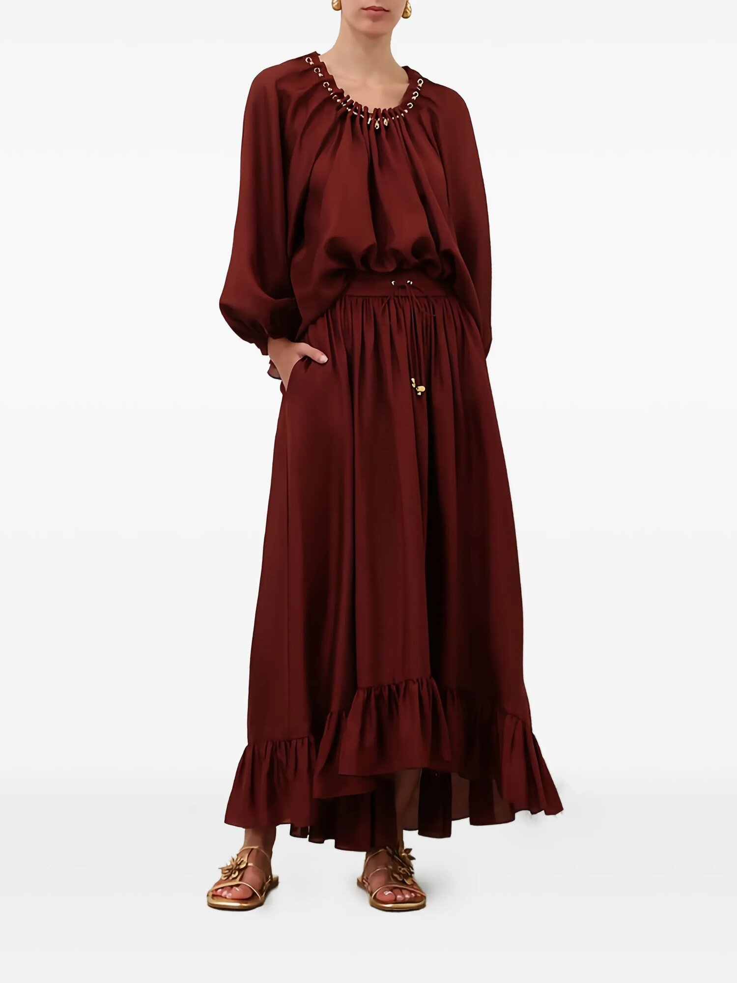 Юбка ZIMMERMANN Aster, размер 42, red — фото 1