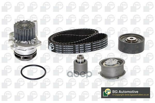 Комплект ремня ГРМ (с помпой) Audi 2.0TDI 03-, VW Golf, Touran, Dodge, Jeep, Mirsubishi Bga арт. TB0130CPK