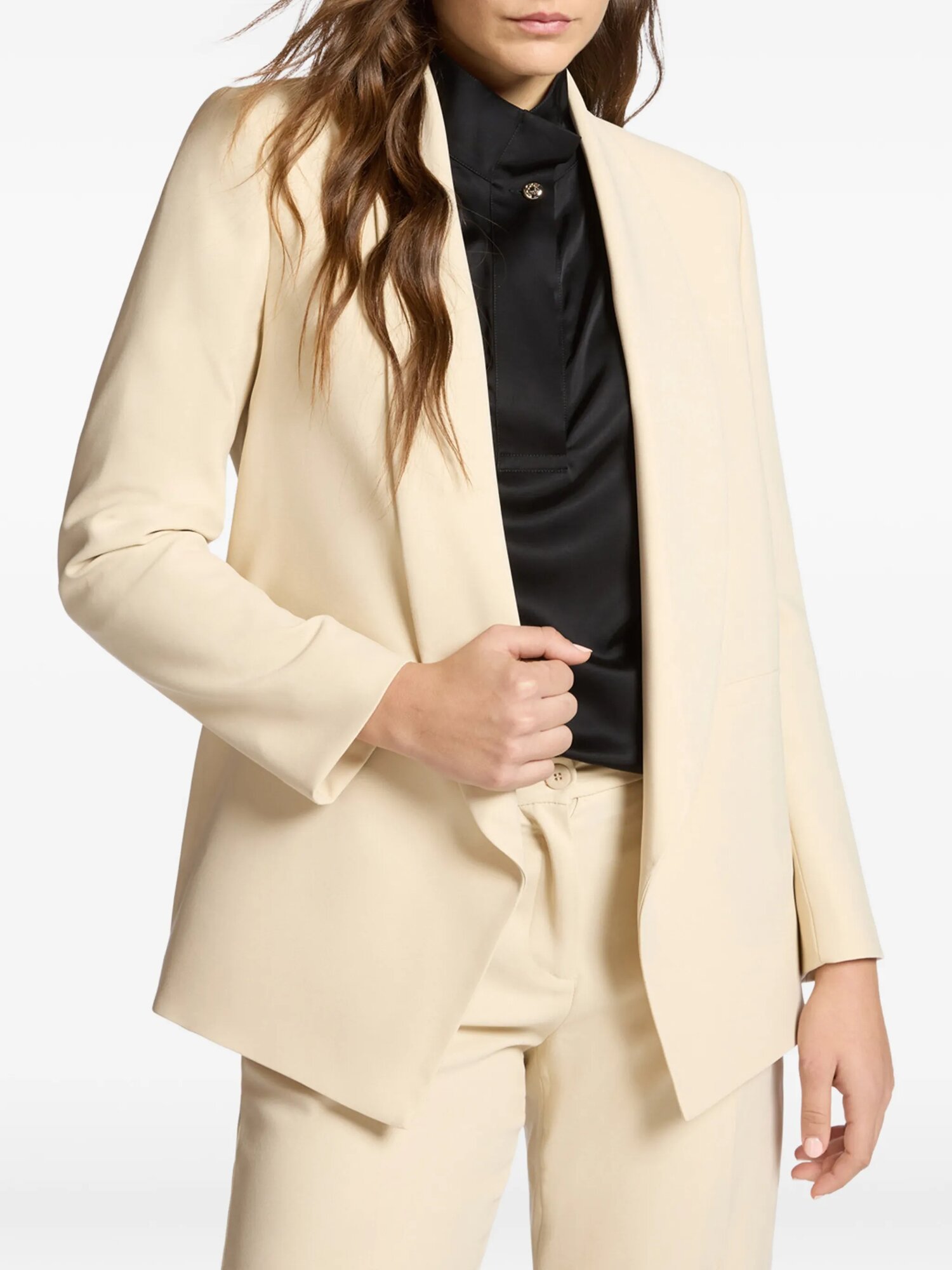 Пиджак Elena Miro Shawl-lapel open-front blazer, размер 44 — фото 1