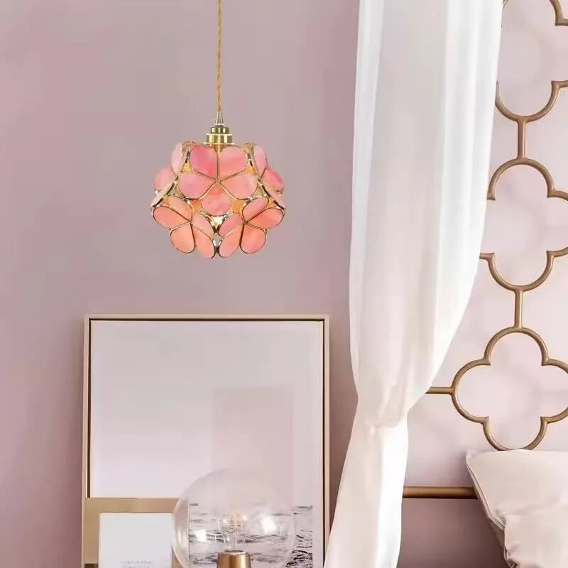Ronaldo Lighting Подвесная люстра E27 для спальни, гостиной, стекло, 1 лампа, регулировка по высоте
