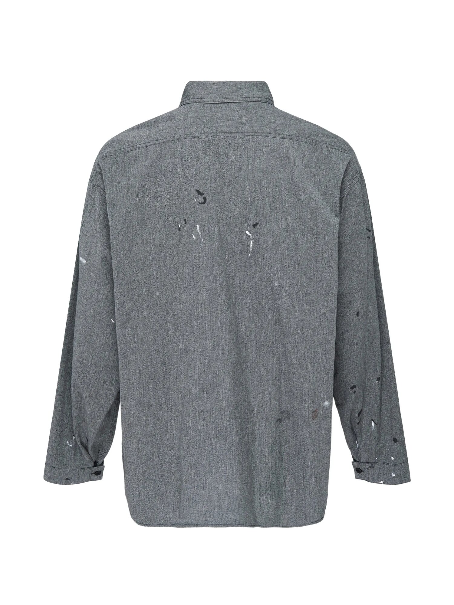 Рубашка Visvim Paint-splatter chambray shirt, размер 50 — фото 1