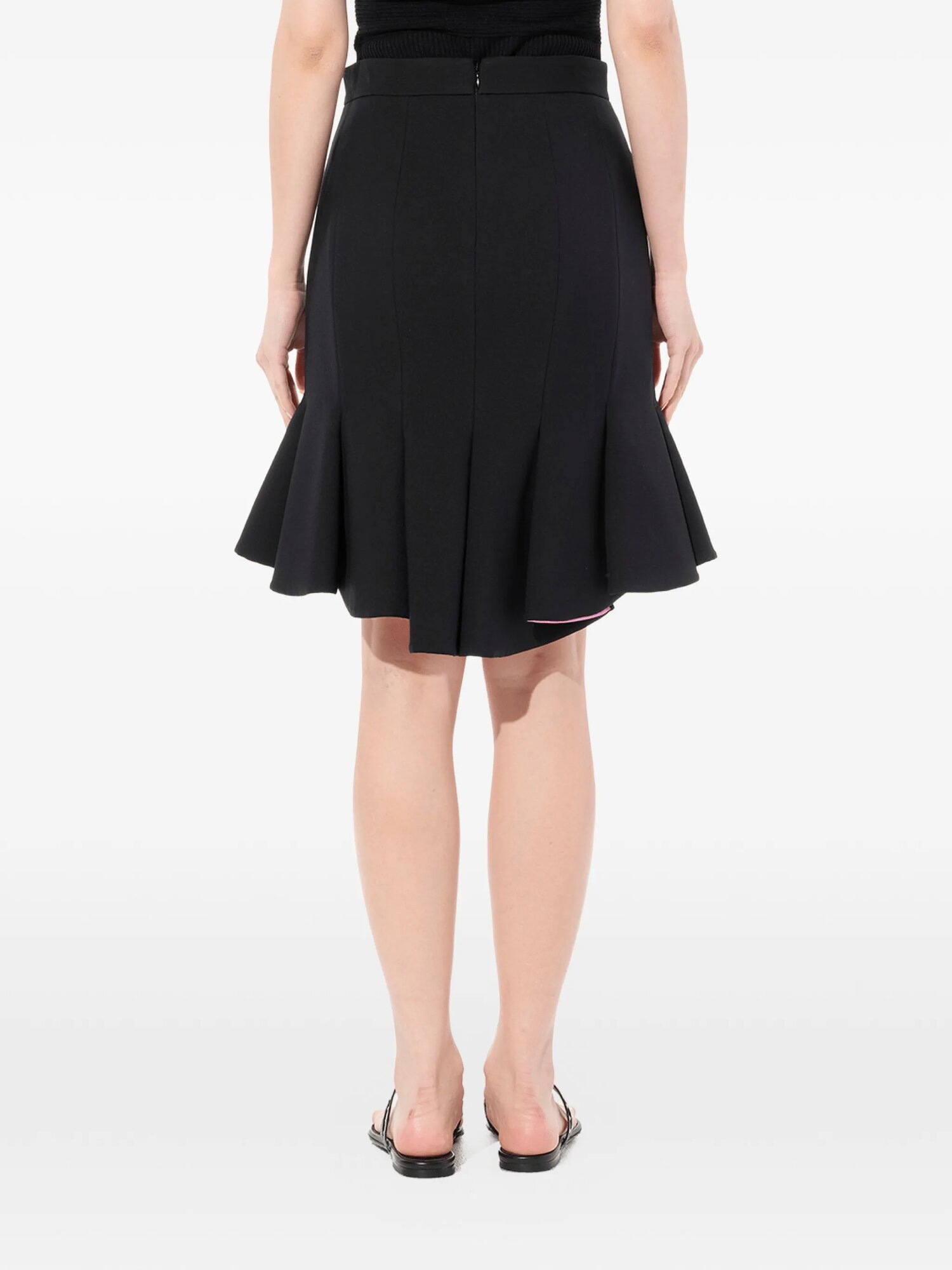 Юбка Alexander McQueen High-low pleated mini skirt, размер 40 — фото 1