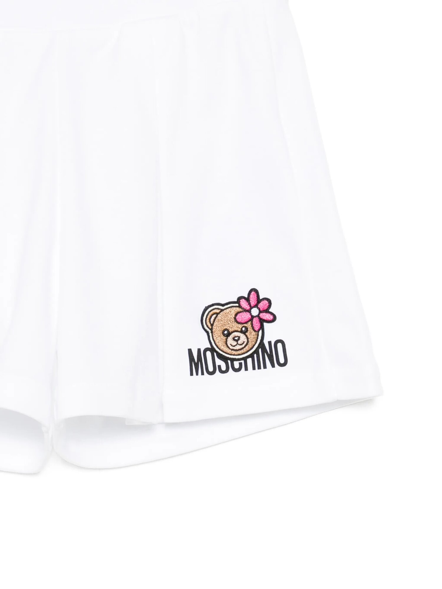 Шорты MOSCHINO, размер 140, бежевый/белый — фото 1