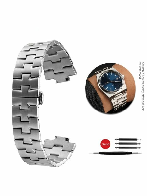 Выпуклая поверхность 11 мм 12 мм подходит для ремешка для часов Tissot PRX Super Player T137.407/410 t137.210 металлический ремешок из нержавеющей стали мужские и женские браслеты