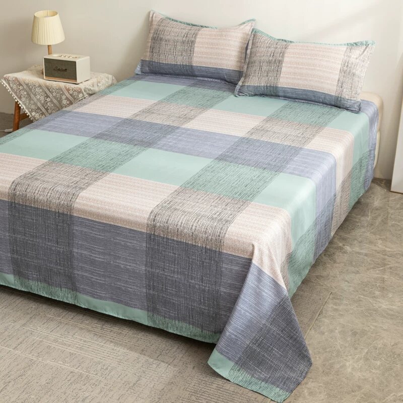 Internet-Famous Bed Sheet, Single Piece, Pure Washed Cotton, Winter Single Bed 1.5m, Student Dormitory, Children'S,