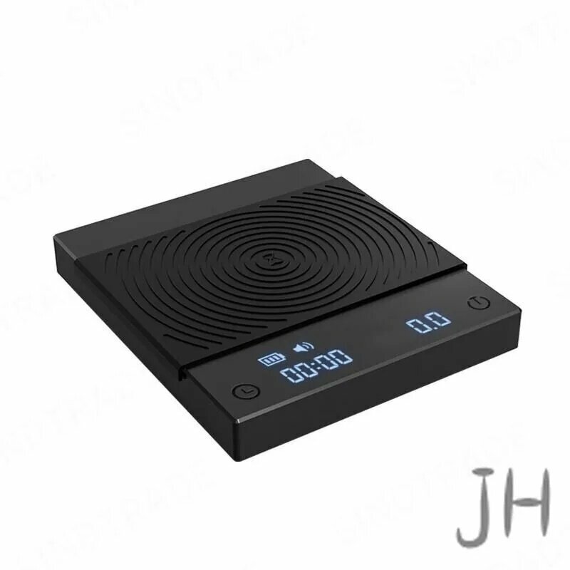 Timemore Электронные кухонные весы Black Mirror Basic 2(Сверхвысокая точность 0,1 г, Индикатор расхода, С таймером), черно-серый
