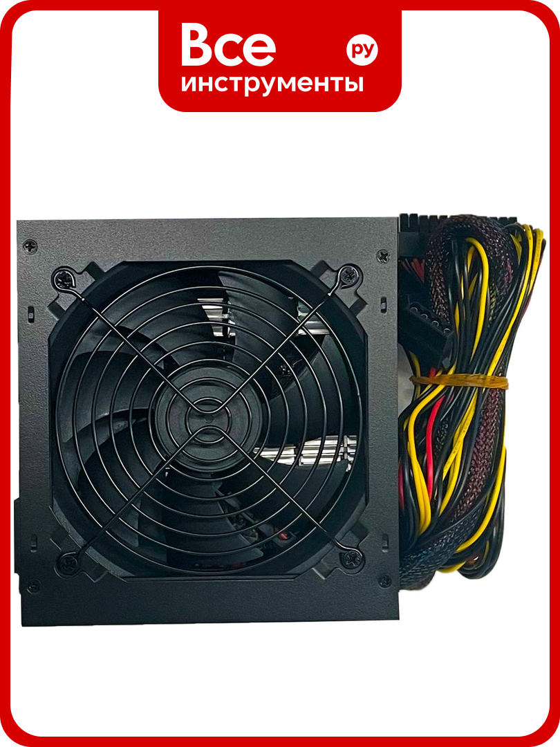Блок питания Turbosky PS-400W 444 ATX немодульный черный с защитой от короткого замыкания, перегрузки и перегрева