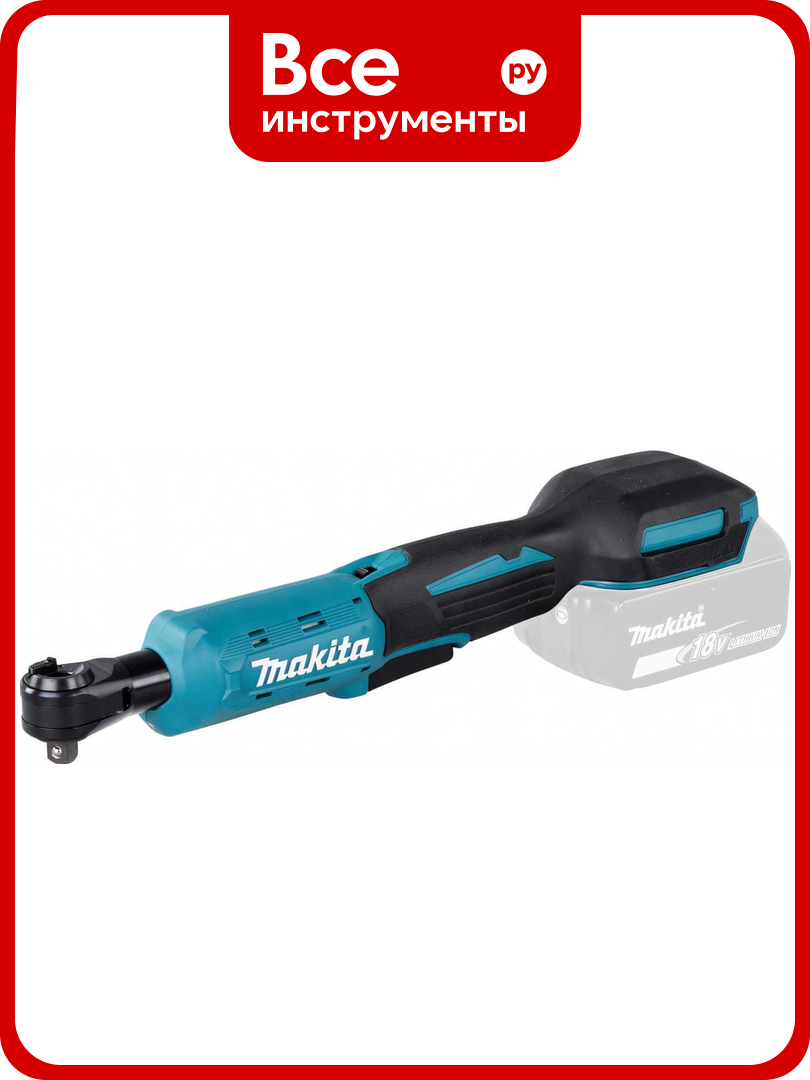 Угловой гайковерт Makita LXT 18V без аккумулятора и ЗУ DWR180Z для сквозного затягивания