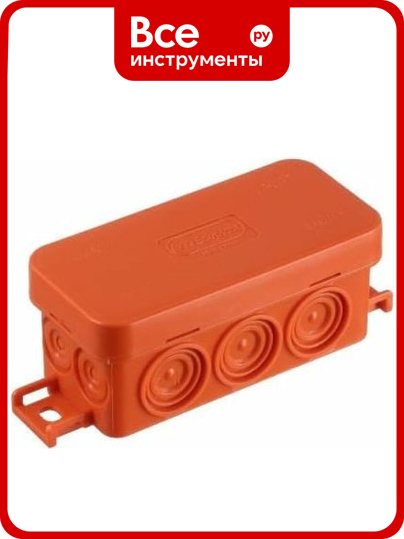 Огнестойкая коробка Экопласт JBL090 E110, о/п 90х42х40, 10 выходов, IP55, 4P, цвет,